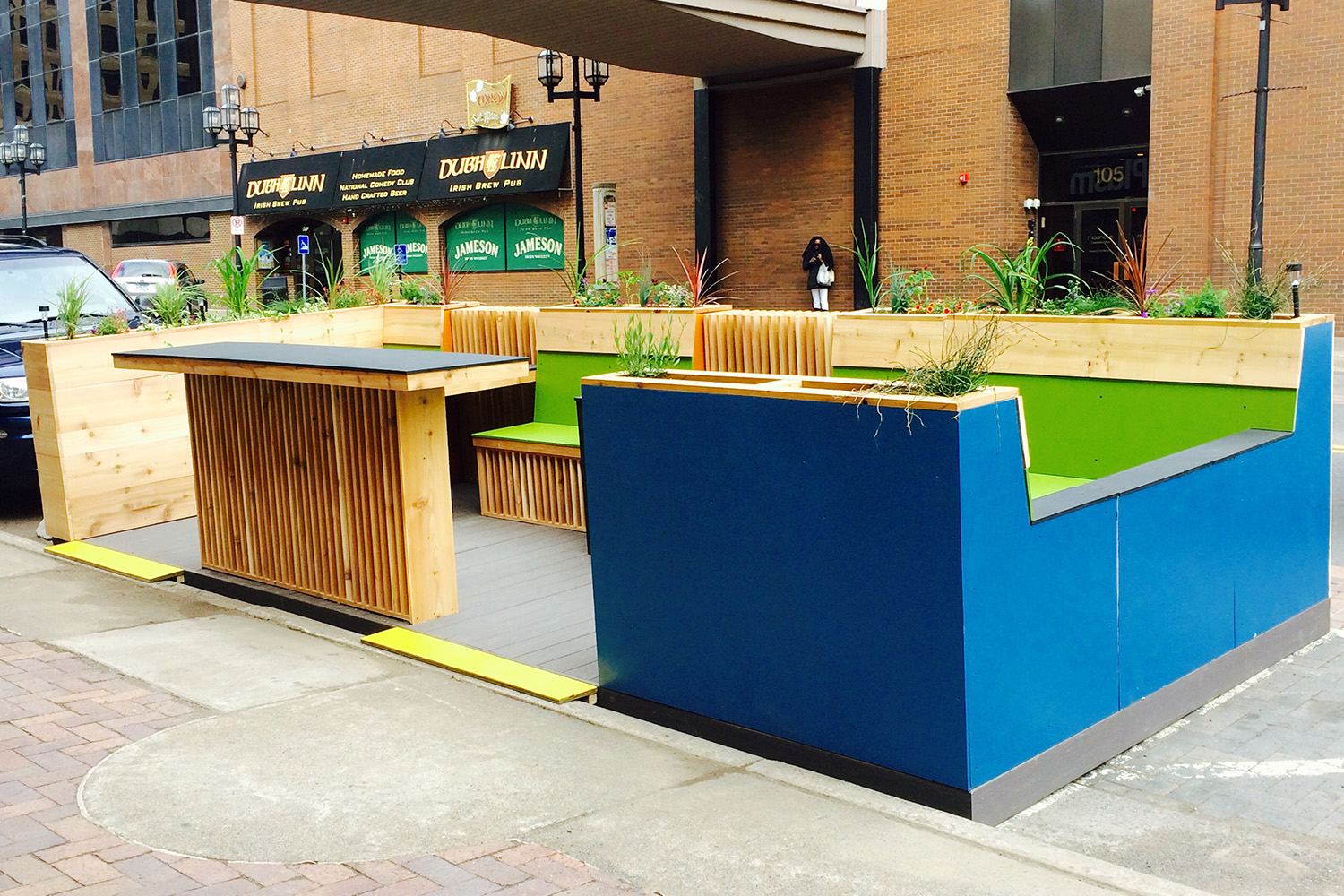 DSGW Designs Duluth's First Parklet - DSGW